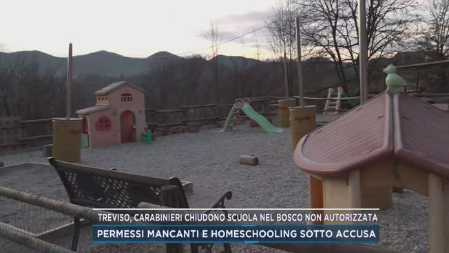 Treviso, carabinieri chiudono scuola nel bosco non autorizzata