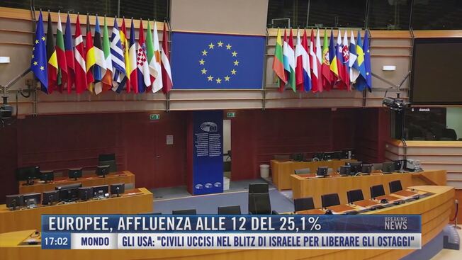 Breaking News delle 17.00 | Europee, affluenza alle 12 del 25,1%
