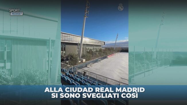 Ciudad Real Madrid sotto la neve
