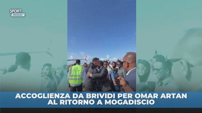 Accoglienza da brividi per Omar Artan al ritorno a Mogadiscio